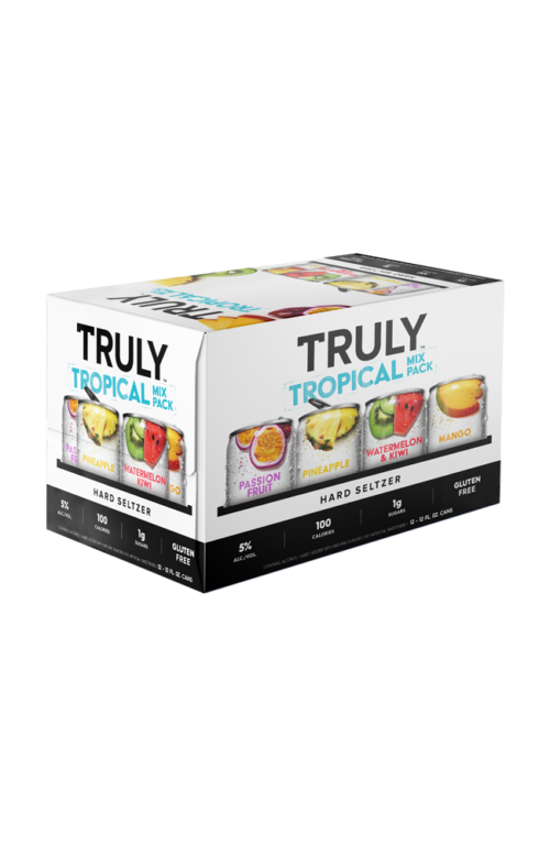 TRULY Hard Seltzer Tropical Variety Pack, Spiked & Sparkling Water ...